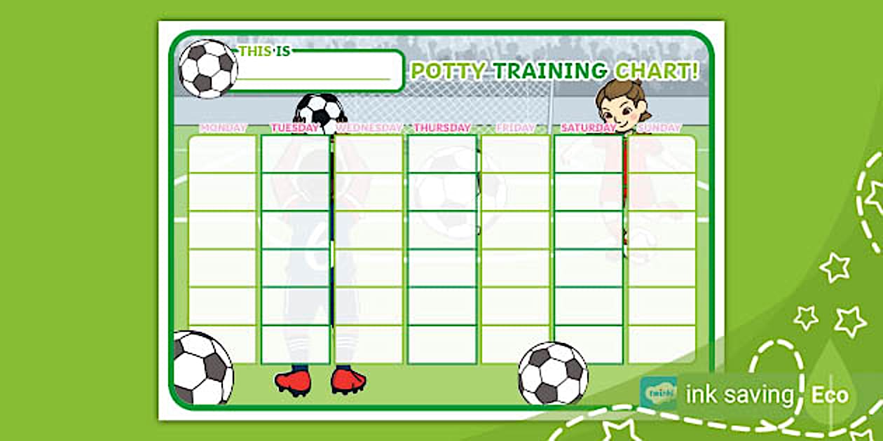 Football-Themed Potty Training Chart (professor feito)