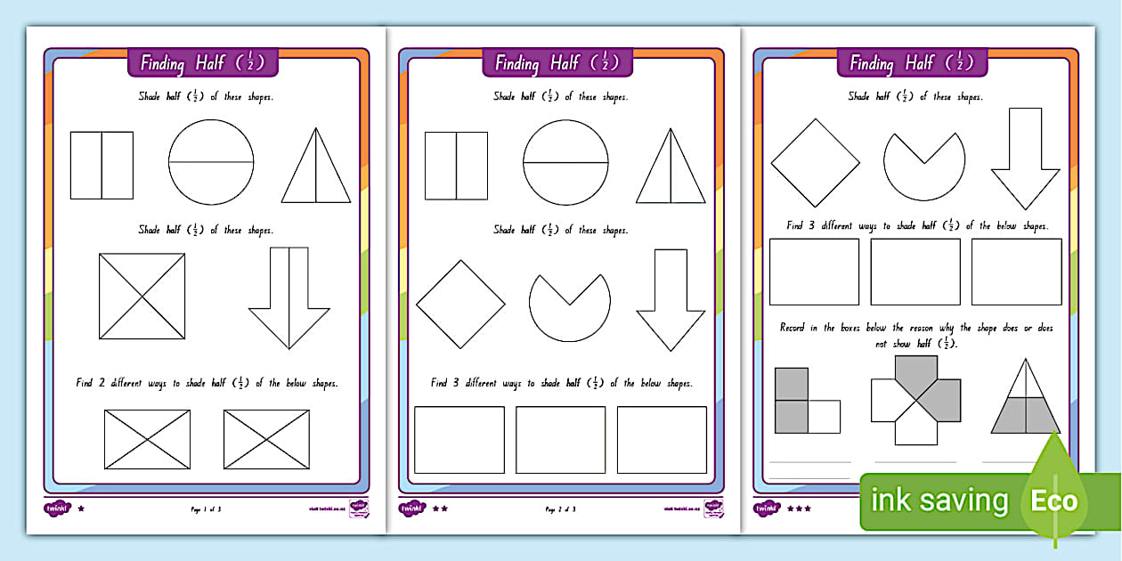 Finding Half (teacher made) - Twinkl