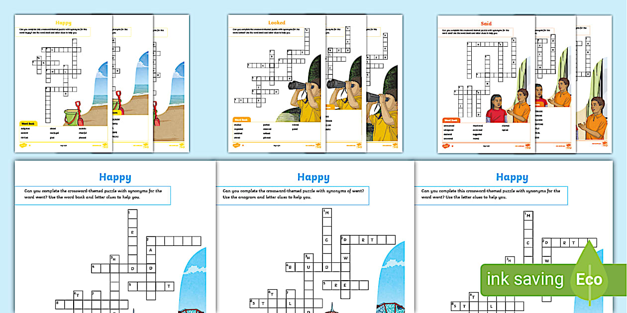 Synonym Puzzles Activity Pack - Twinkl Resources - Twinkl