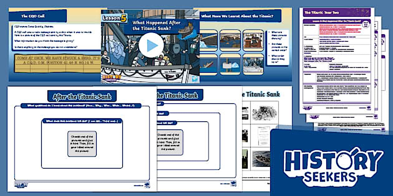 History Seekers: KS1: The Titanic Lesson 5 After the Titanic Sank
