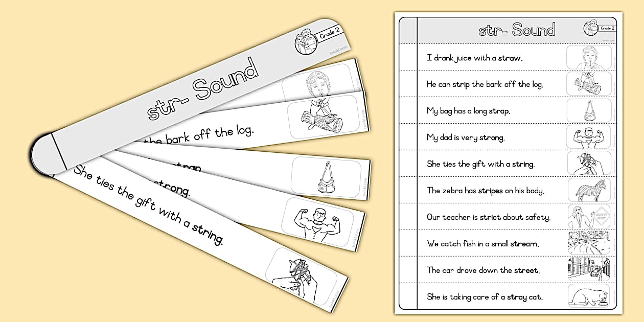 Grade 2 Phonics Reading Strips str- (teacher made) - Twinkl