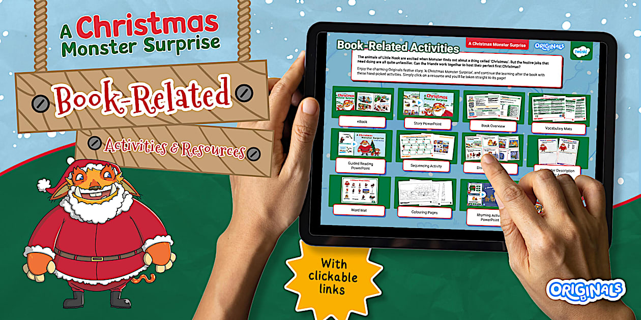A Christmas Monster Surprise - Book-Related Activities