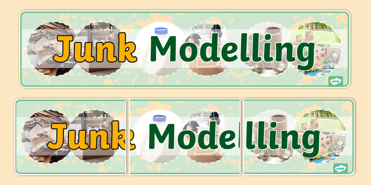 Junk Modelling Editable Photo Display Banner - Twinkl - KS1