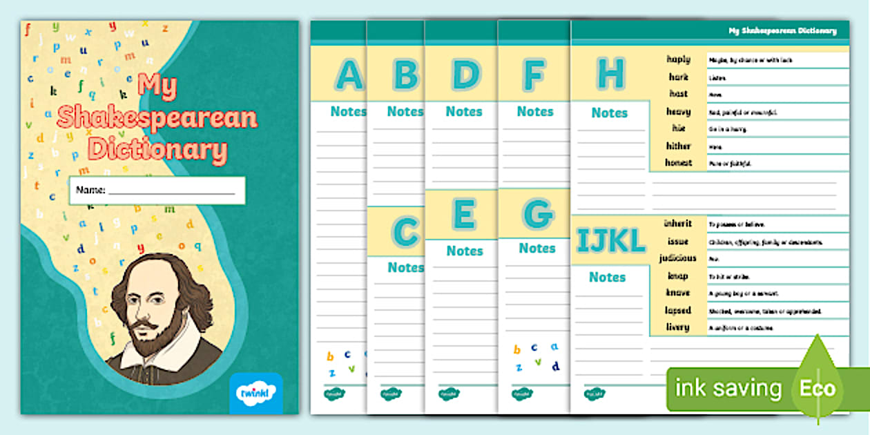 Shakespeare Dictionary Shakespeare Phrase Shakespeare saying