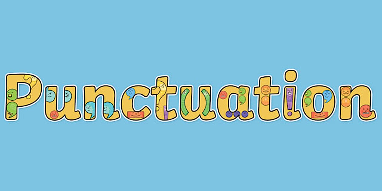Punctuation Display Lettering (teacher made) - Twinkl
