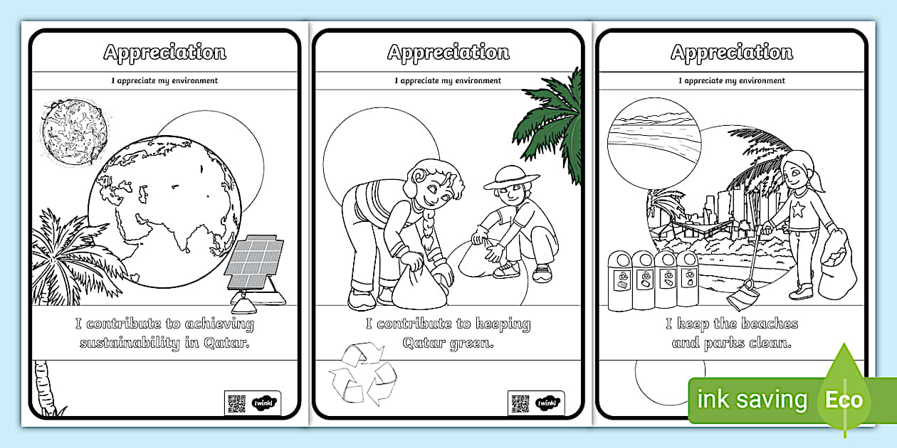 Values Colouring Pages - Appreciation (teacher made)