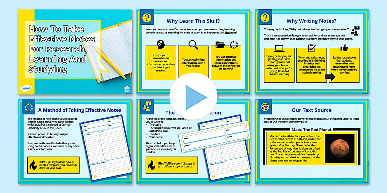 How To Take Effective Notes for Research, Learning & Studying