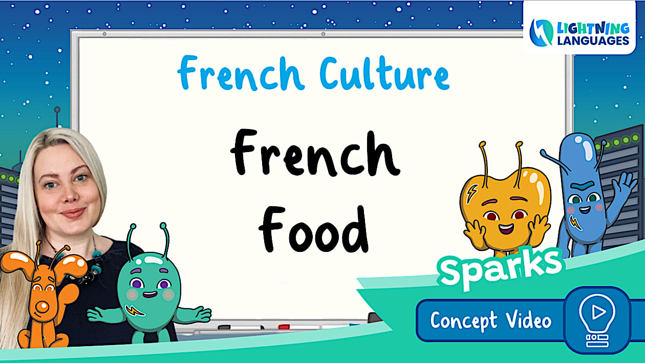 👉 Lightning Languages | French | Sparks | French Food Culture Concept Video