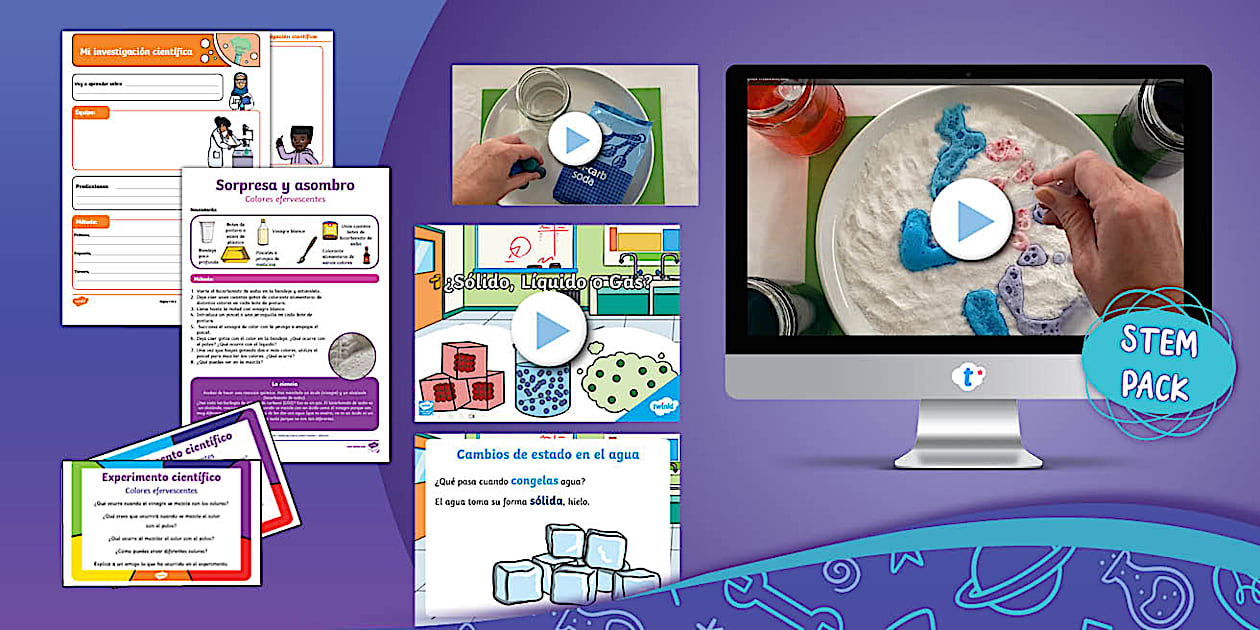 Club STEM: Experimento 3 - Colores efervescentes