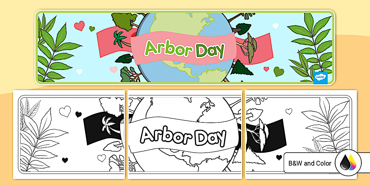 Arbor Day Banner (teacher made) - Twinkl