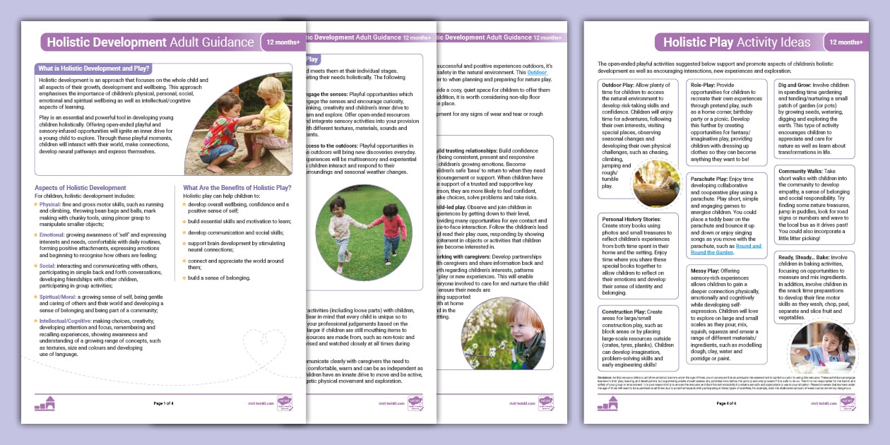 Toddler Room: Holistic Development Adult Guidance and Ideas