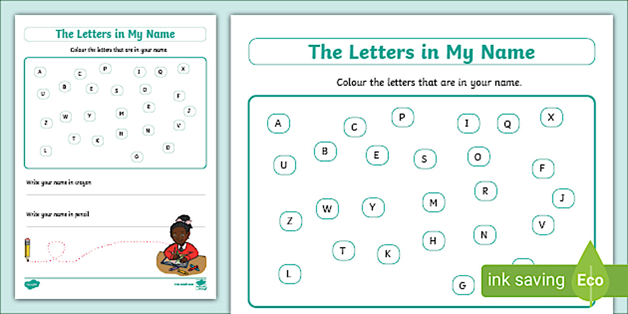 Letters in My Name Activity (teacher made) - Twinkl