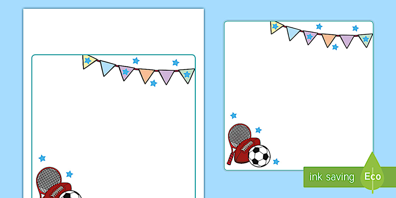 Sports Themed Editable Classroom Area Display Sign - Twinkl