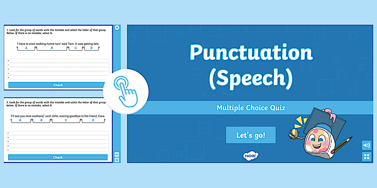 Transfer Mini-Test: Speech Punctuation Interactive