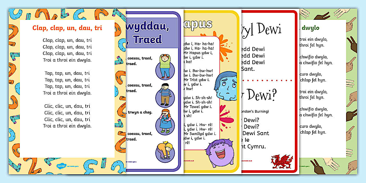 Fun & Printable Welsh Children's Songs - Learning Resources
