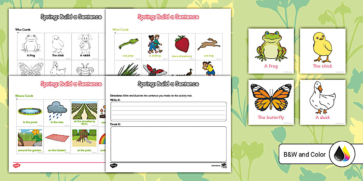 Building Sentences Worksheets | Resource | Twinkl USA