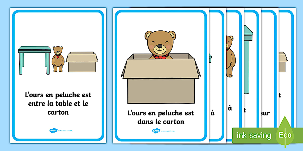 Posters sur les prépositions - Imprimables - Twinkl CA