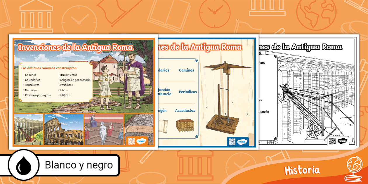 Pósters | Invenciones | Antigua Roma | Historia Universal