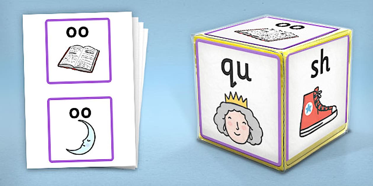 Giant Foam Dice Phase 3 Sounds (teacher made) - Twinkl