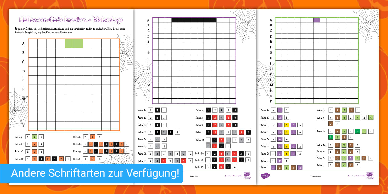 Halloween-Code knacken (teacher made) - Twinkl