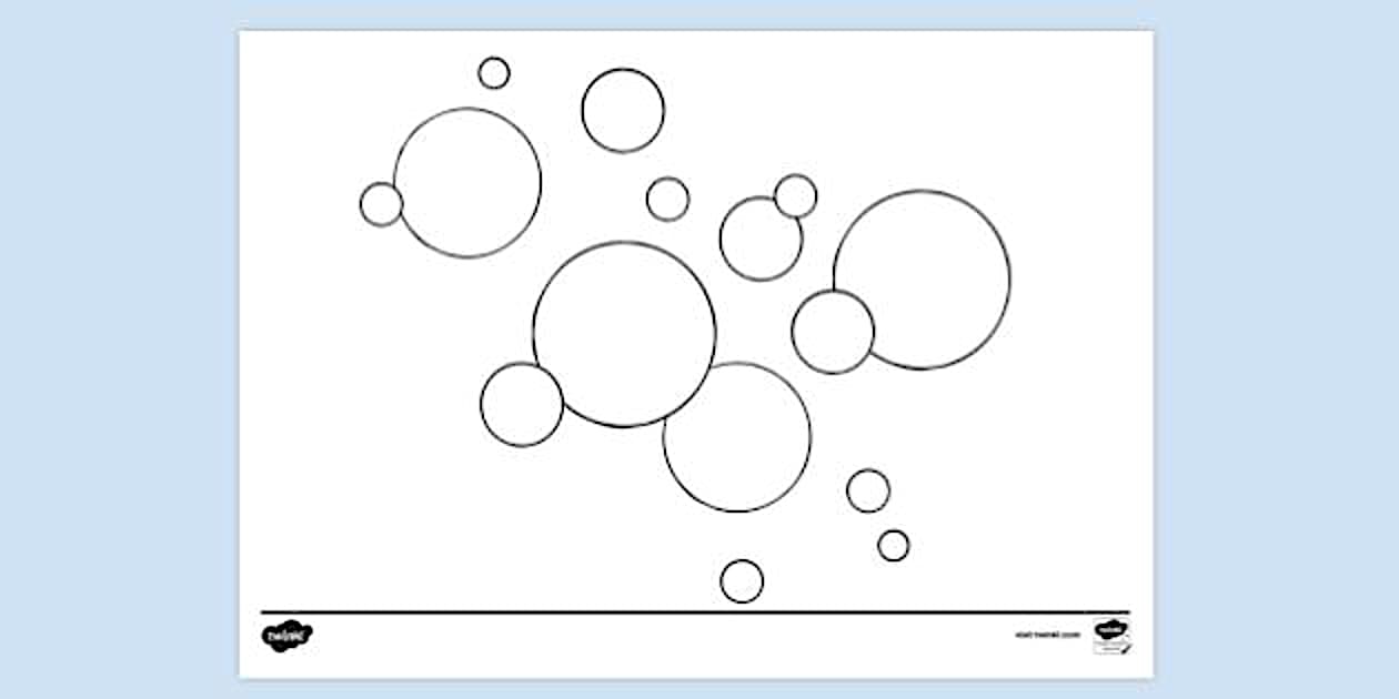 Sensory Session Bubbles Colouring | Colouring Sheets