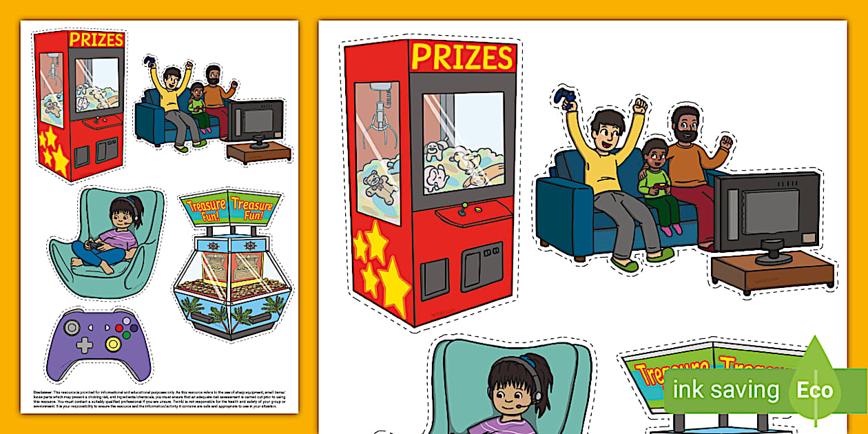 Game Clip Art Cut-Outs