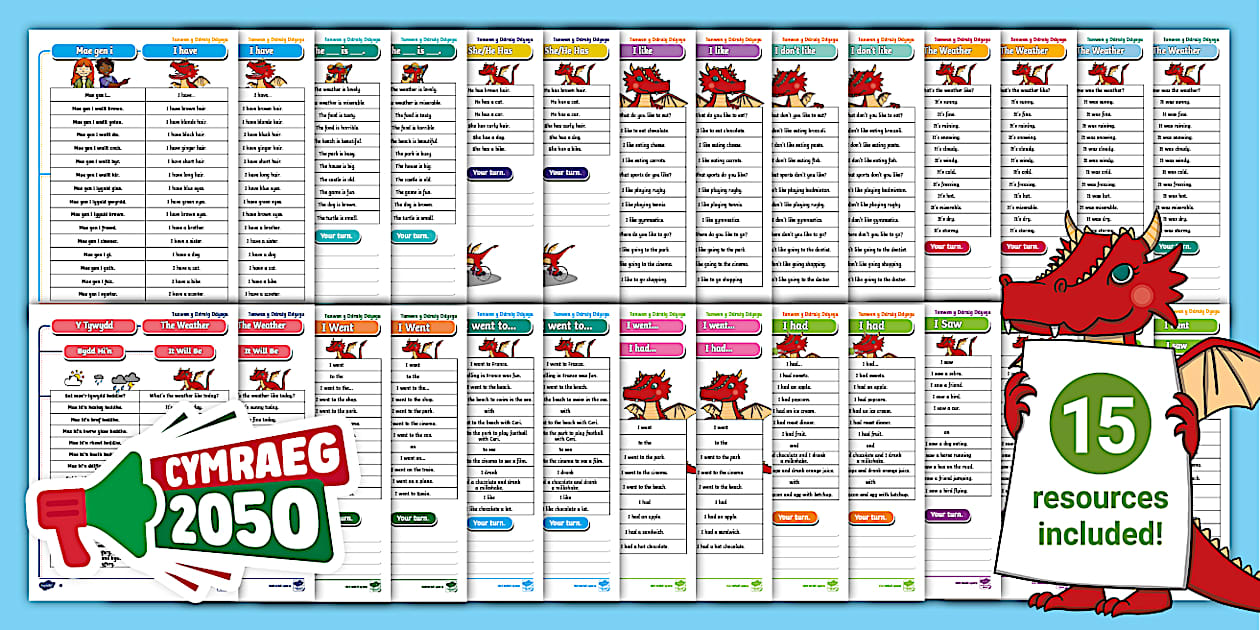 Learn Welsh: Pecyn Taflenni Gweithgaredd / Activity Sheets Pack