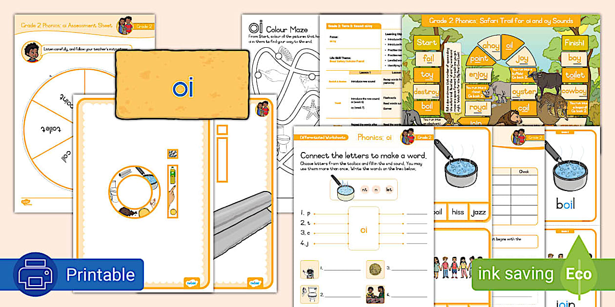 Grade 2 Phonics Pack oi (teacher made) - Twinkl