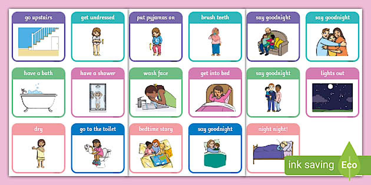 Visual Timetable (Getting Ready For Bed) (teacher made)