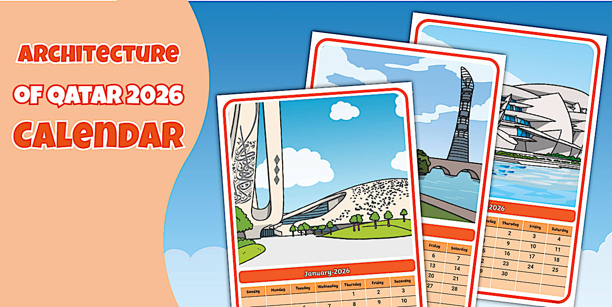 Architecture of Qatar 2026 Calendar