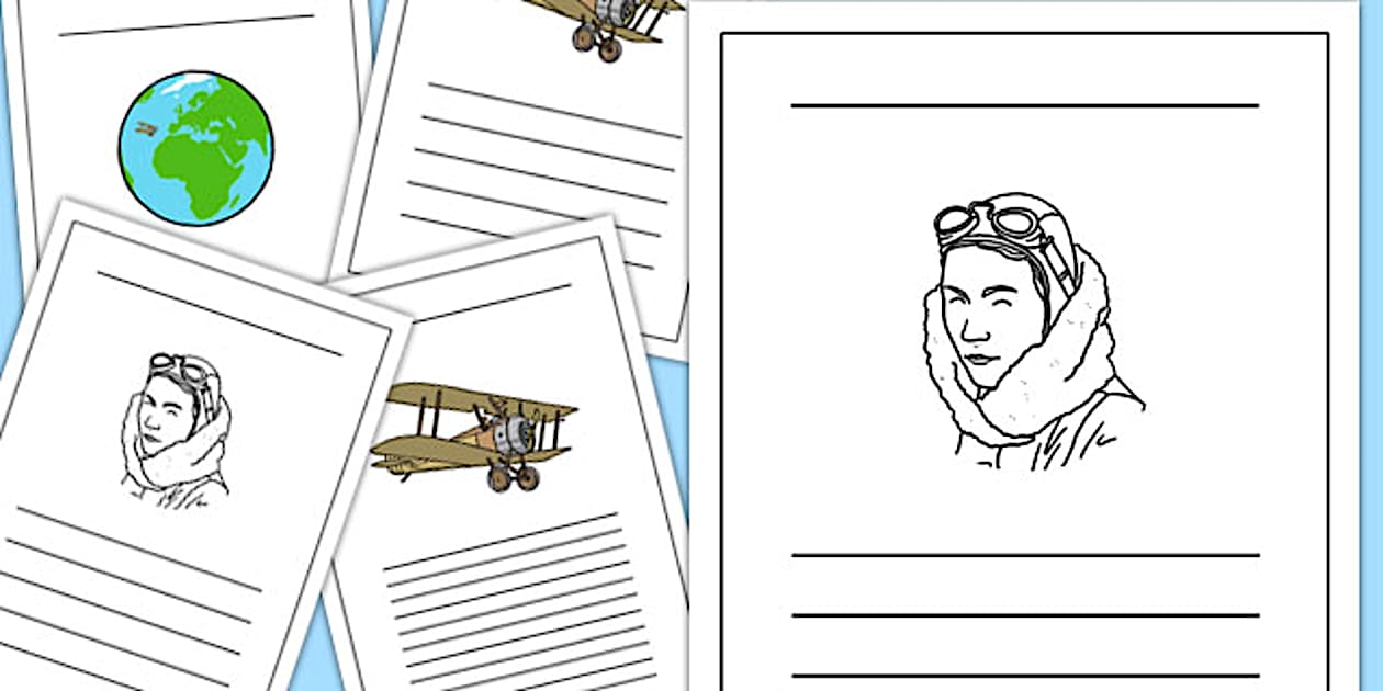 Editable Amy Johnson Writing Frame (Lehrer gemacht) - Twinkl