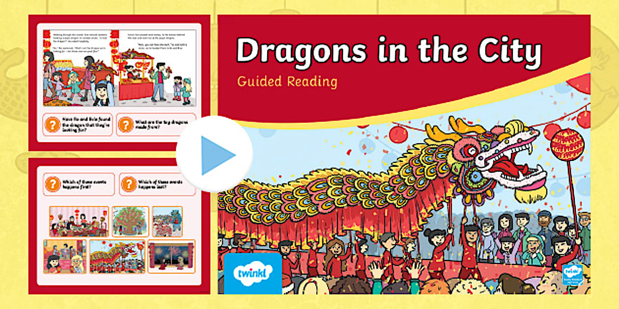 Dragons in the City: KS1 Guided Reading Questions PowerPoint