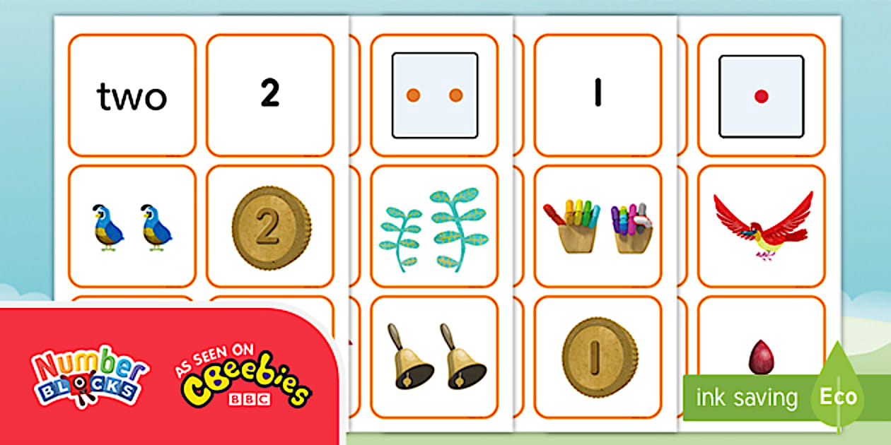 👉 Numberblocks: Numbers One and Two Sorting Cards