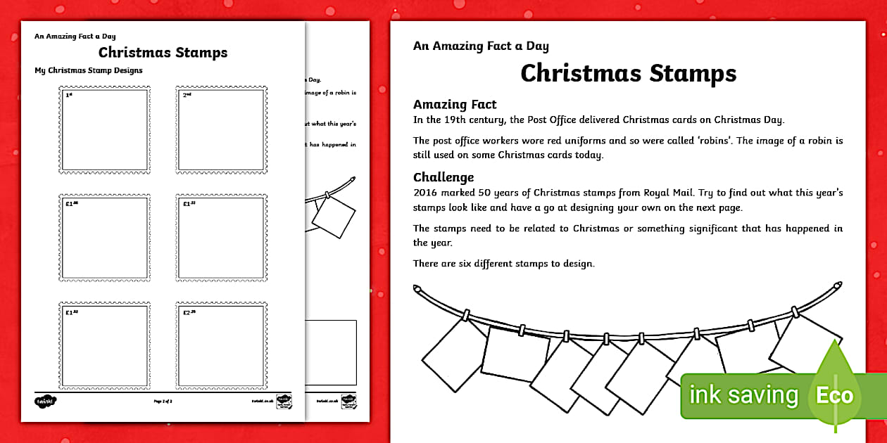Amazing Fact a Day Countdown to Christmas Day 10 Christmas Stamps ...