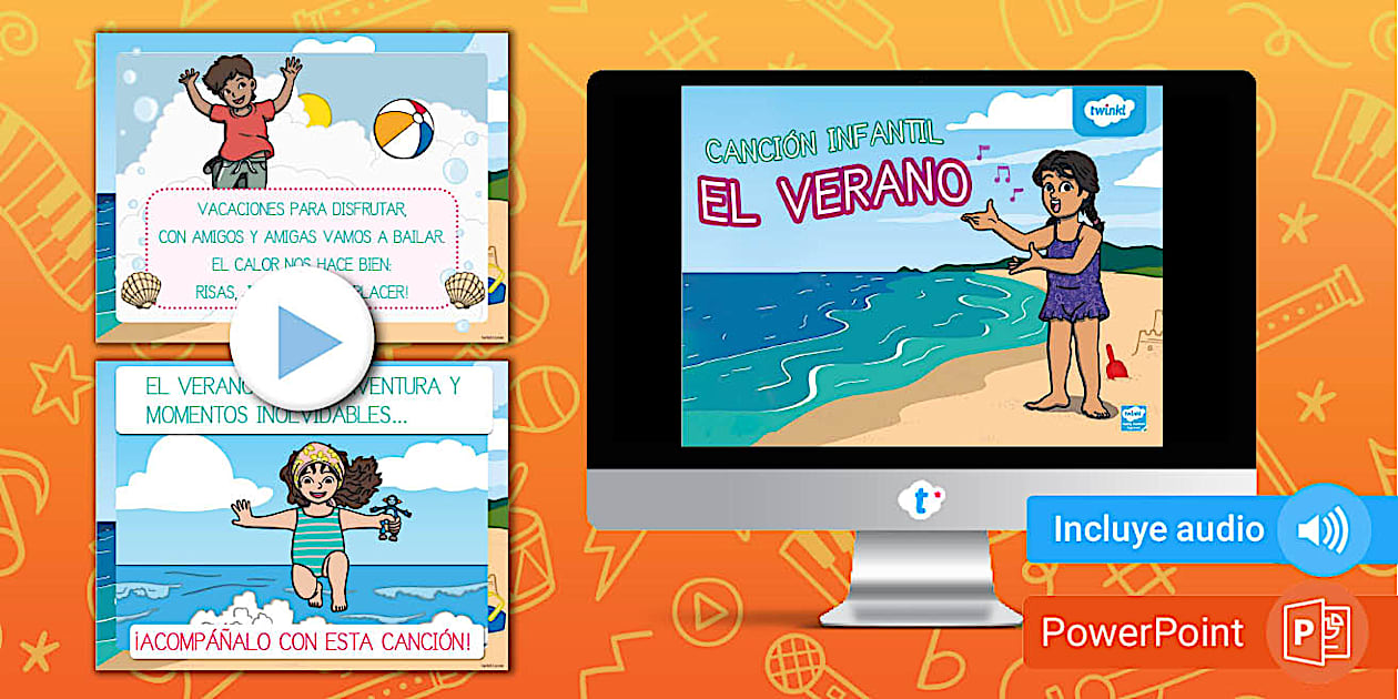 Canción infantil: El verano (teacher made) - Twinkl