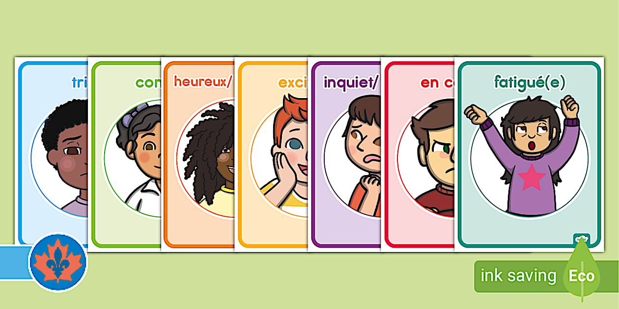 Emotions in French | Posters for Kids | Twinkl - Twinkl
