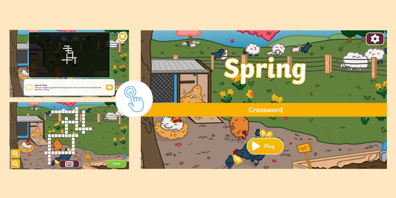 Spring Interactive Crossword - Twinkl Go - Twinkl