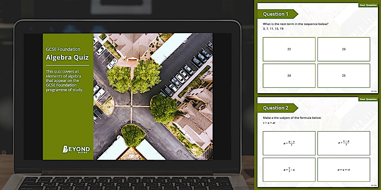 👉 Ultimate GCSE Foundation Algebra Quiz (Teacher-Made)