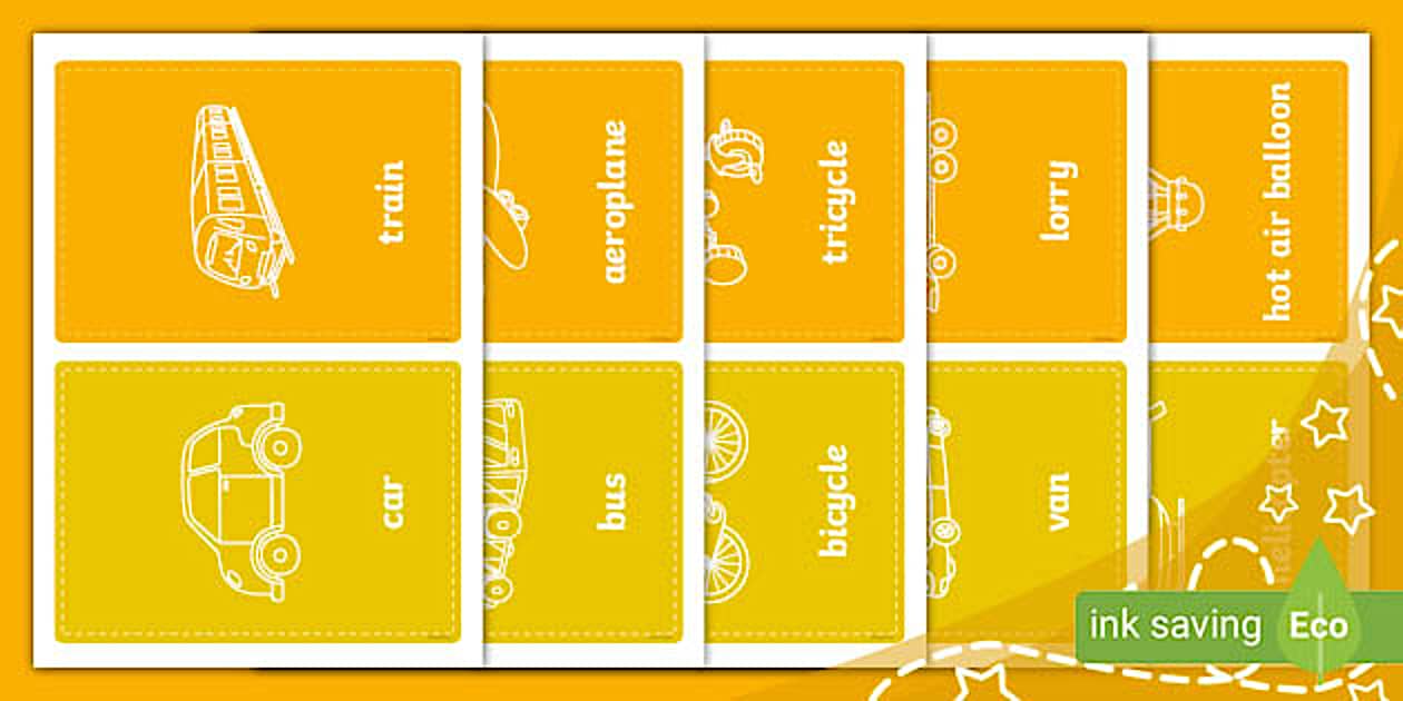 My First Vehicles Play Pack - Flashcards (Teacher-Made)