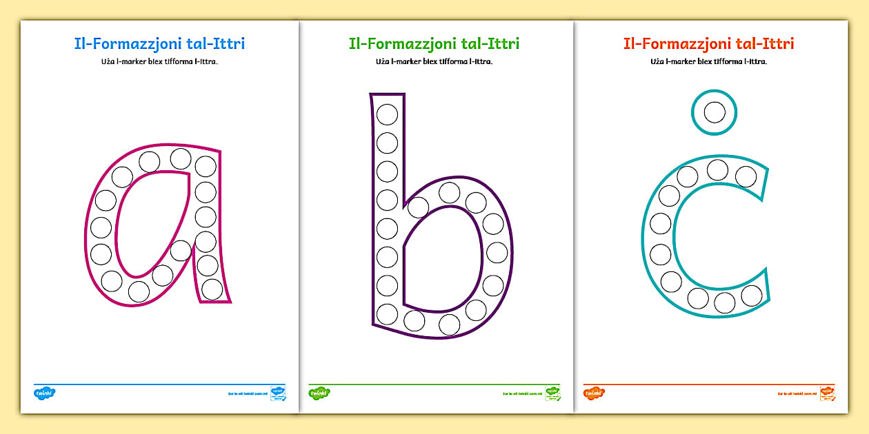 Il-Formazzjoni tal-Ittri: Immarka b'Tikka l Twinkl - Twinkl