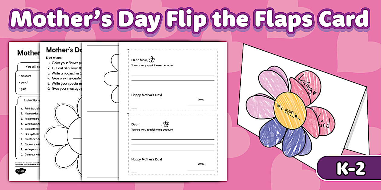 Mother's Day Flower Card Craft | Mother's Day | Twinkl USA