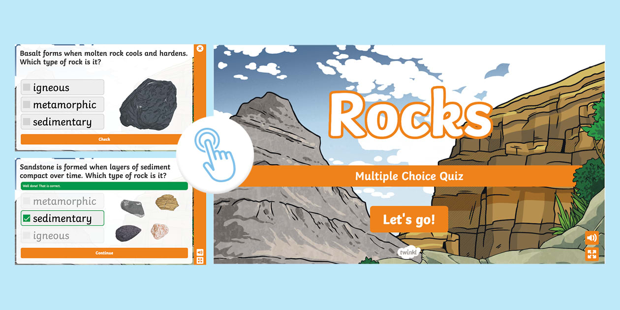 Retrieval Practice: Rocks: Year 3: Interactive KO Quiz