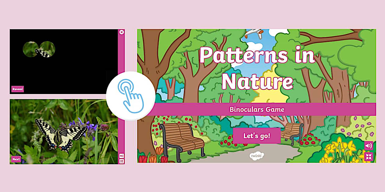Patterns in Nature Binoculars Interactive Game | Twinkl