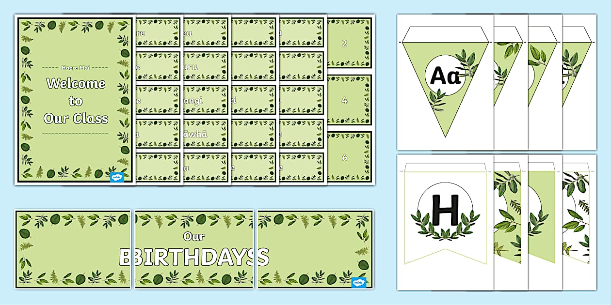 NZ Native Botanical Display Pack (teacher made) - Twinkl