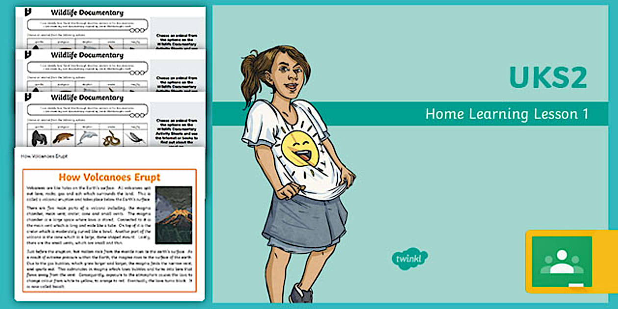 UKS2 Google Classroom Home Learning Lesson Pack - Twinkl