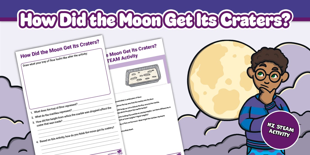 How Did the Moon Get Its Craters? NZ STEAM Activity