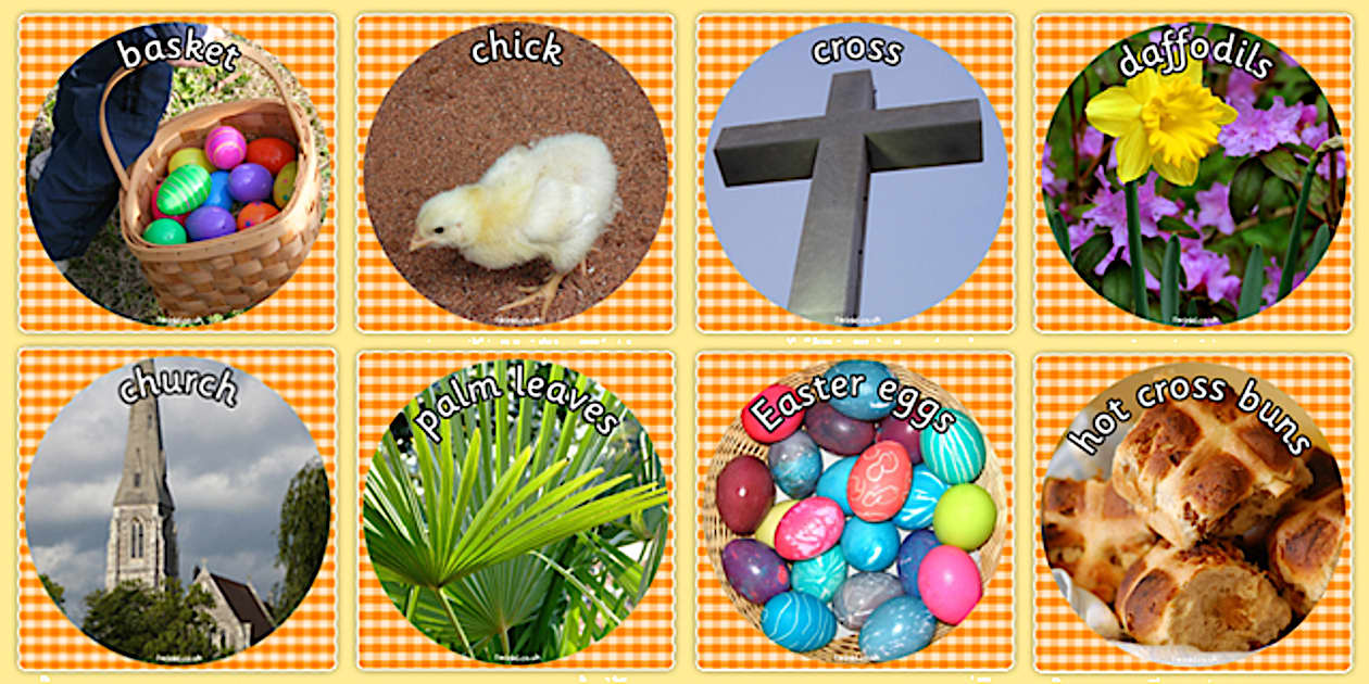 Easter Display Photo Cut Outs (teacher made) - Twinkl