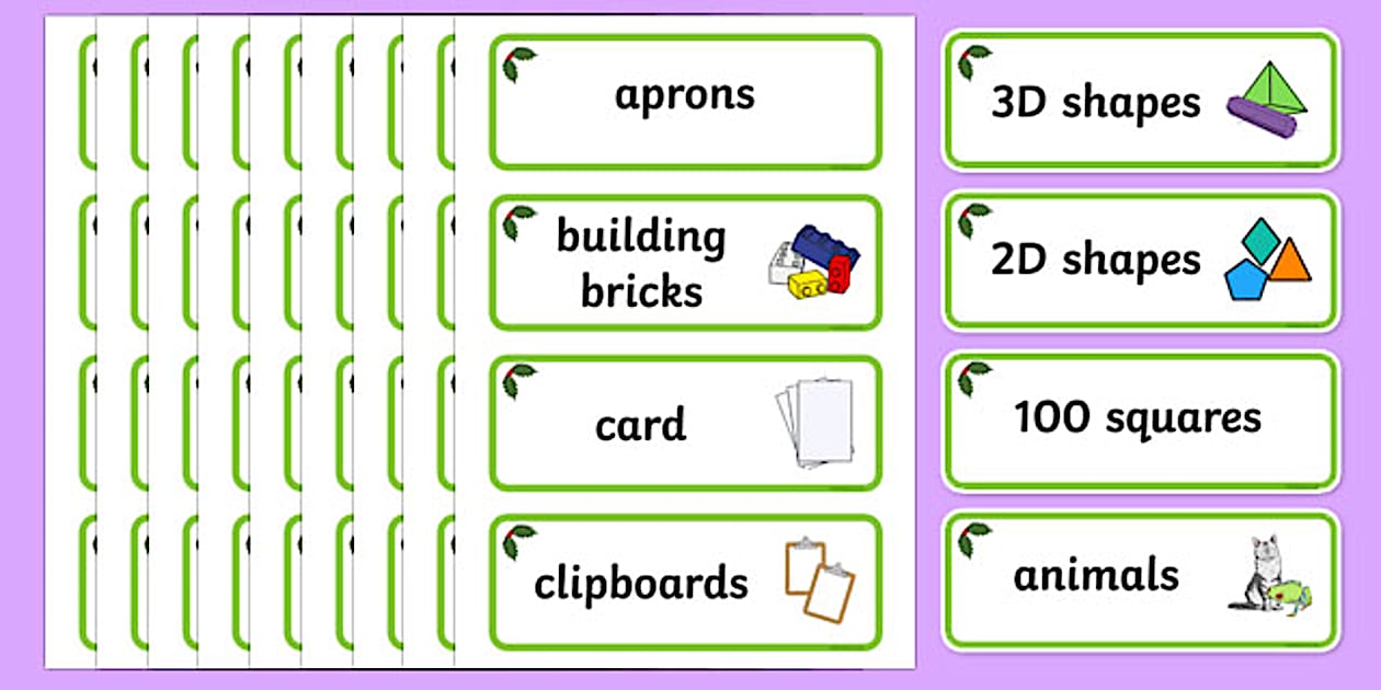 Cursive Holly Themed Editable Classroom Resource Labels