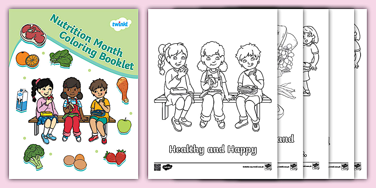 Nutrition Month Coloring | Grade 1 | Twinkl - Twinkl