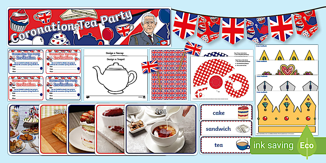 King Charles III Coronation Tea Party Pack (teacher made)
